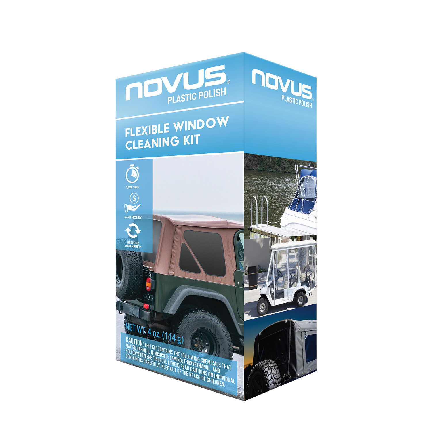 Flexible Window Cleaning Kit - Complete Kit – NOVUS Plastic Polish
